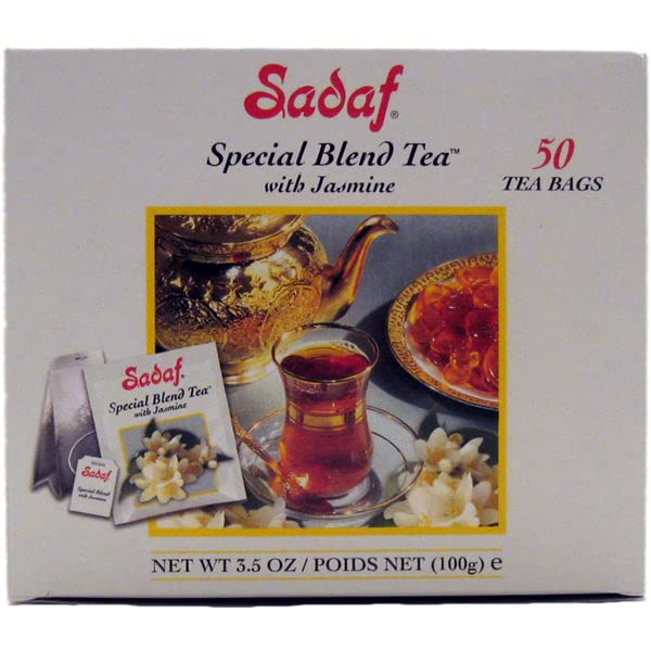 Sadaf Jasmine tea bags - Special Blend Black herbal Tea with Jasmine 5 ...