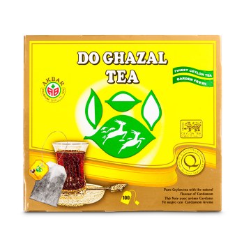 Do Ghazal Tea with Cardamom 100 Tea Bags – Sahar Brand