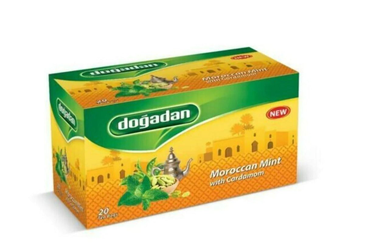 Turkish Dogadan Green Tea with Moroccan Mint Cardamom – Sahar Brand