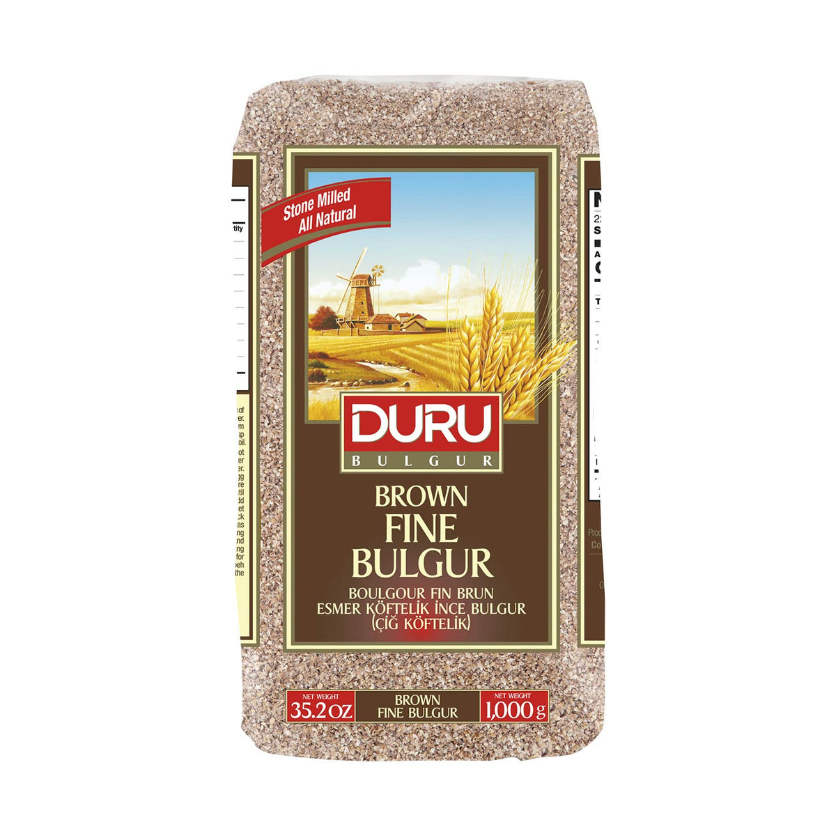 Duru Brown Fine Bulgur, 1kg – Sahar Brand