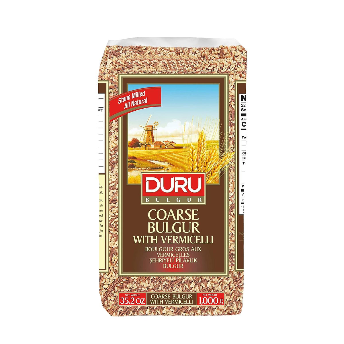 Duru Extra Coarse Bulgur with Vermicelli, 1kg – Sahar Brand