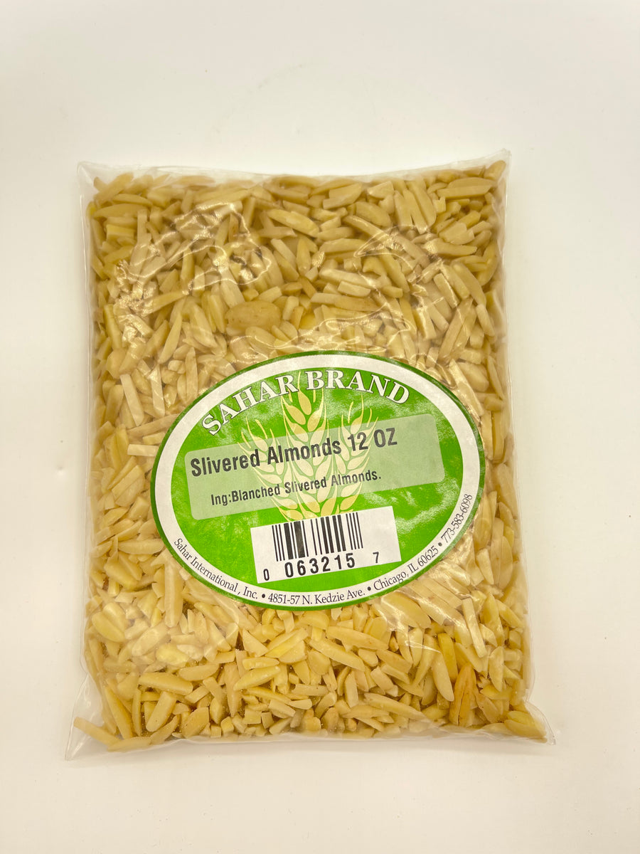 Sahar Brand Slivered Almonds 12 oz
