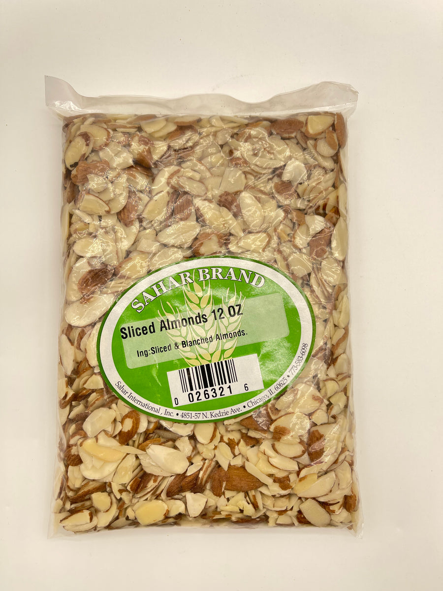 Sahar Brand Sliced Almonds 12 oz