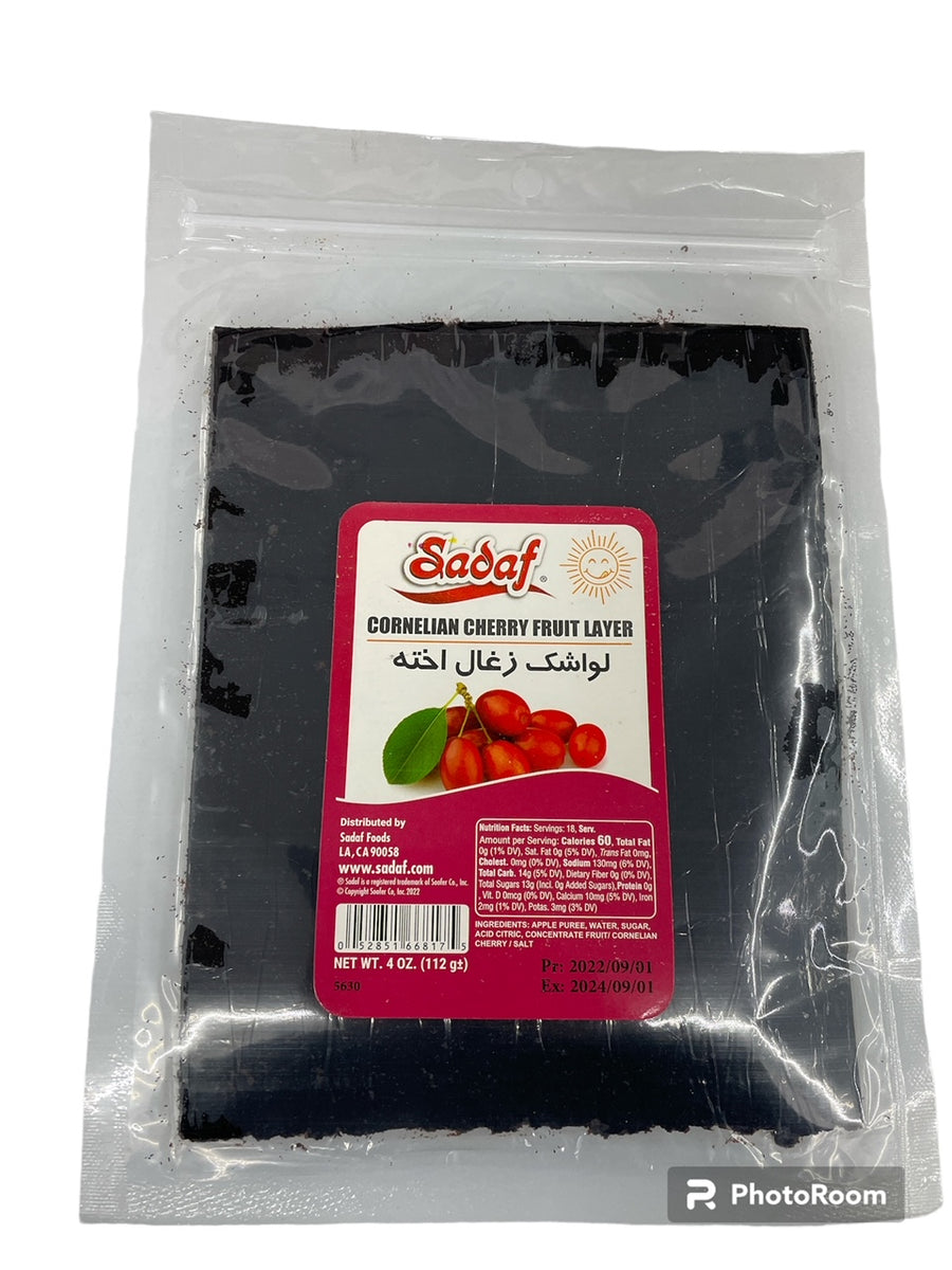 Sadaf Cornelian Cherry Fruit Layer - Lavashak – Sahar Brand